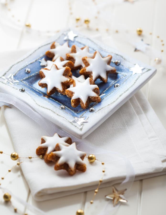 Homemade Gingerbread Star Cookies for Christmas Stock Photo - Image of ...