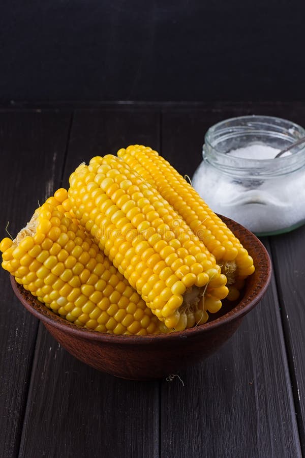 Homemade golden corn cob stock photo. Image of corncob - 97879420