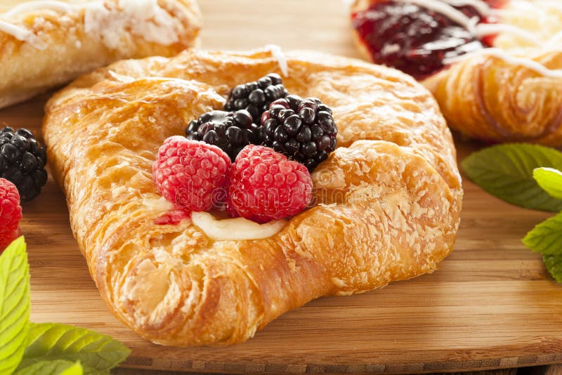 Homemade Gourmet Danish Pastry Stock Image - Image of bread, berry ...