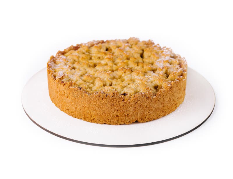 Homemade Grated Cake Tart with Lemon Curd Stock Image - Image of sugar ...