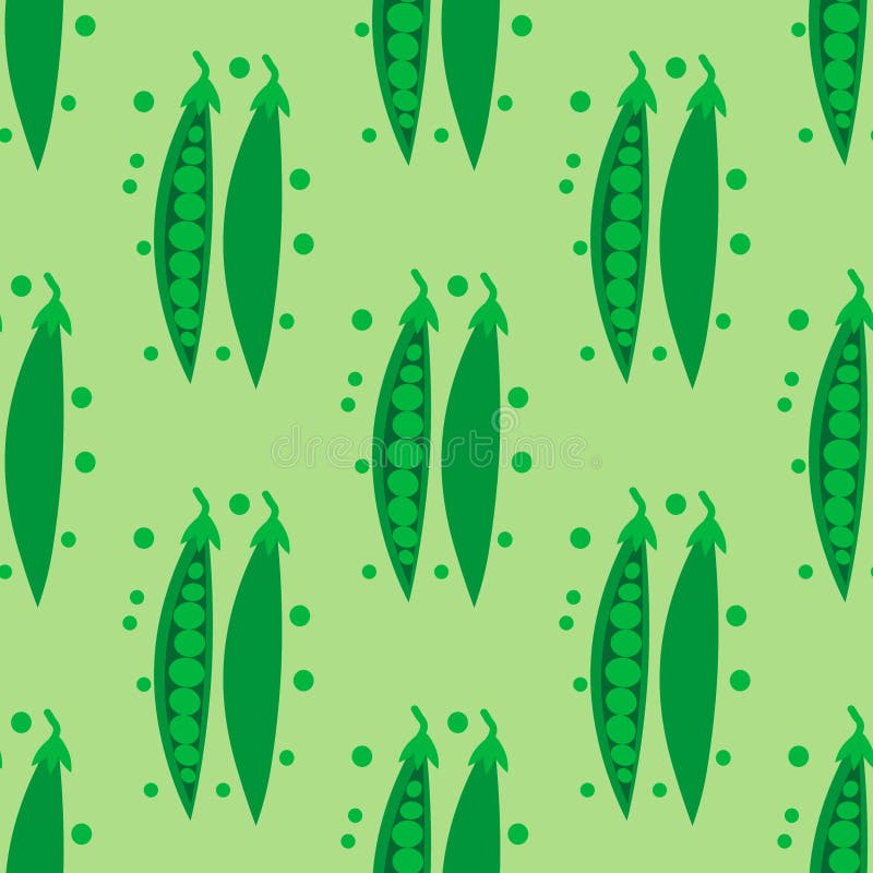 Homemade Green Peas Pattern Stock Vector - Illustration of design ...
