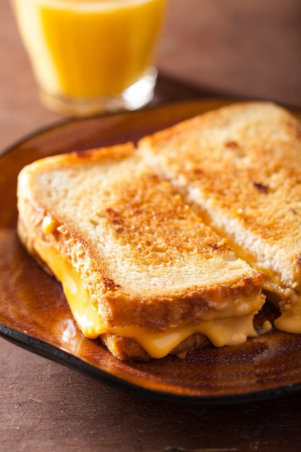 Homemade Grilled Cheese Sandwich for Breakfast Stock Photo - Image of ...