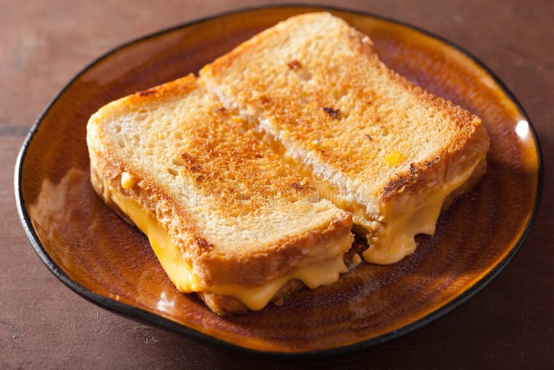 Homemade Grilled Cheese Sandwich for Breakfast Stock Photo - Image of ...