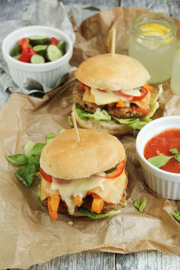 Homemade hamburger stock image. Image of mayonnese, fresh - 29382515