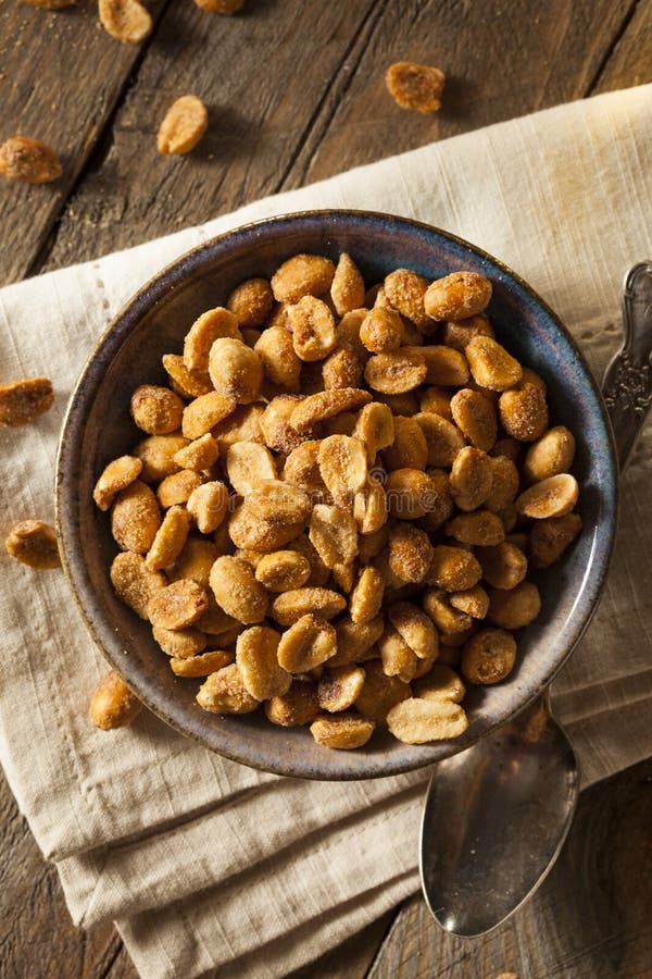 Homemade Honey Roasted Peanuts Stock Image - Image of fried, pile: 49755445