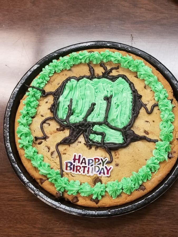 Homemade Hulk Fist Cookie Cake Stock Photo - Image of cookie, cake ...