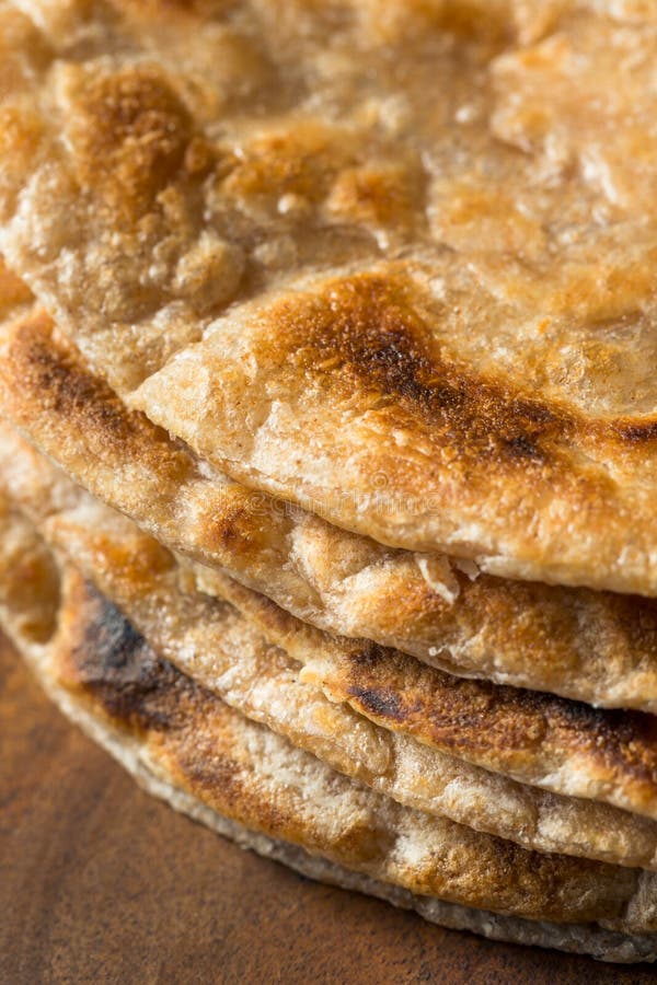 Homemade Indian Roti Chapati Bread Stock Image - Image of naan, chapati ...