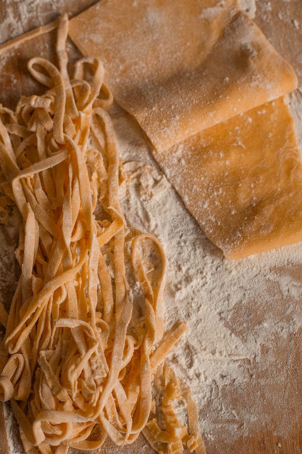 Traditional Italian Pasta Preparation – Step by Step Stock Image ...