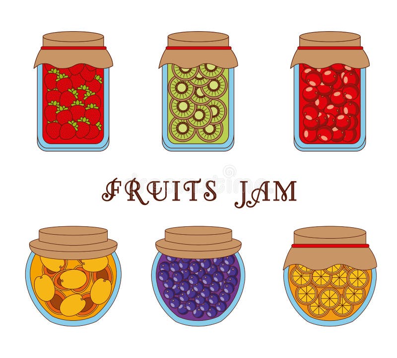 Homemade jam design stock illustration. Illustration of design - 64355220
