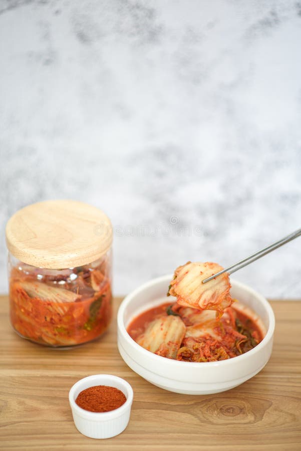 Homemade Kimchi and Vegetable Ingredients Stock Image - Image of korean ...