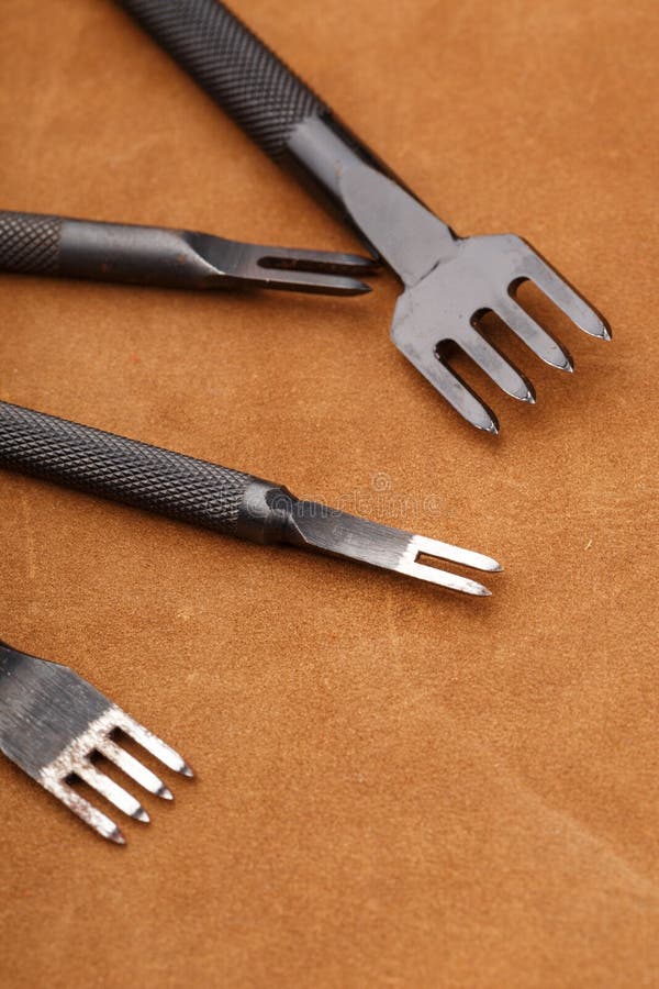 Homemade Leather Craft Tool Stock Image - Image of vegetable, tool ...