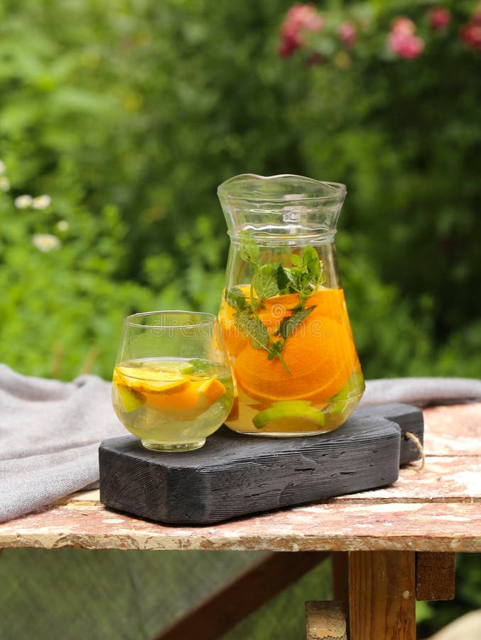 Homemade lemonade in a jug stock photo. Image of juice - 151435358