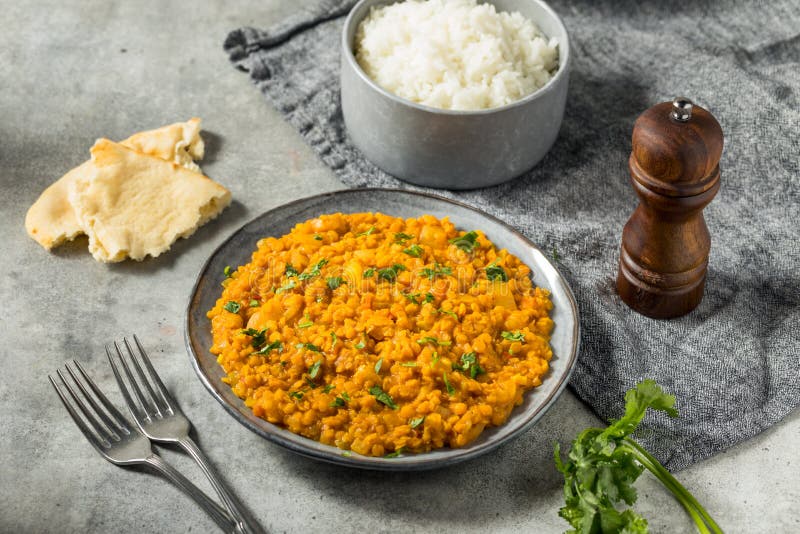 Homemade Lentil Dal with Rice Stock Photo - Image of pakistani, cooked ...
