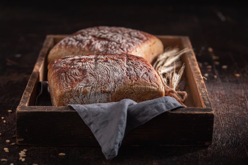 Homemade Loaf of Breads for Balanced and Healthy Diet Stock Image ...