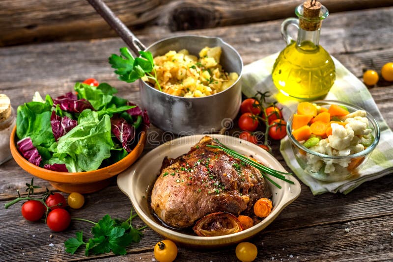 Homemade lunch stock photo. Image of roasted, plate, family - 79212520