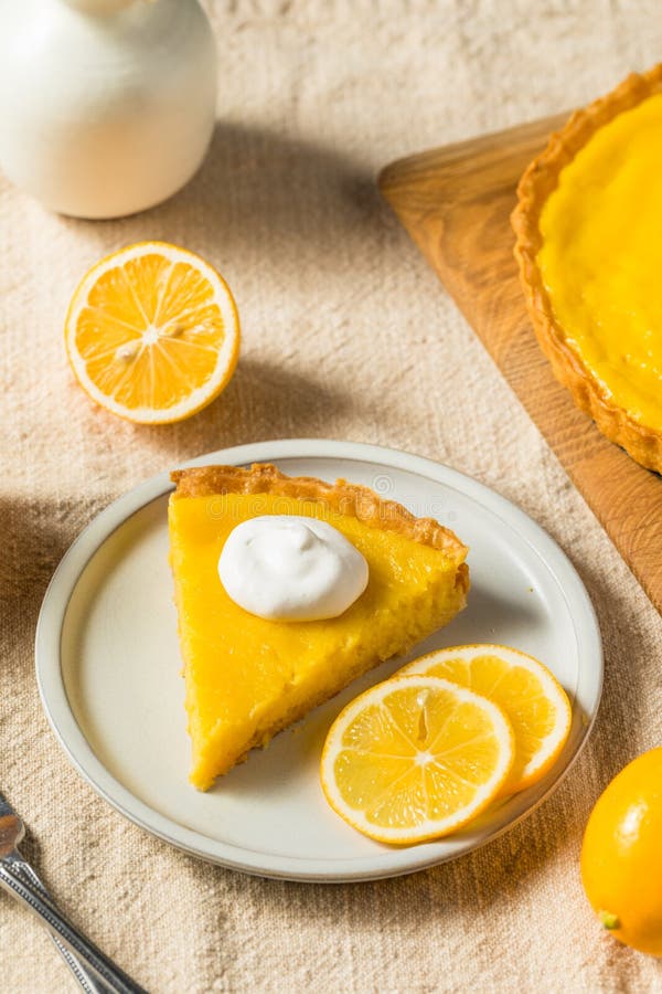 Homemade Meyer Lemon Tart Pastry Stock Image - Image of tart, sweet ...