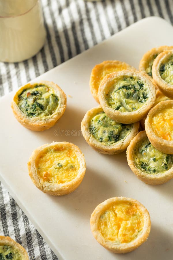Homemade Mini Egg Quiches stock image. Image of savory - 167290093