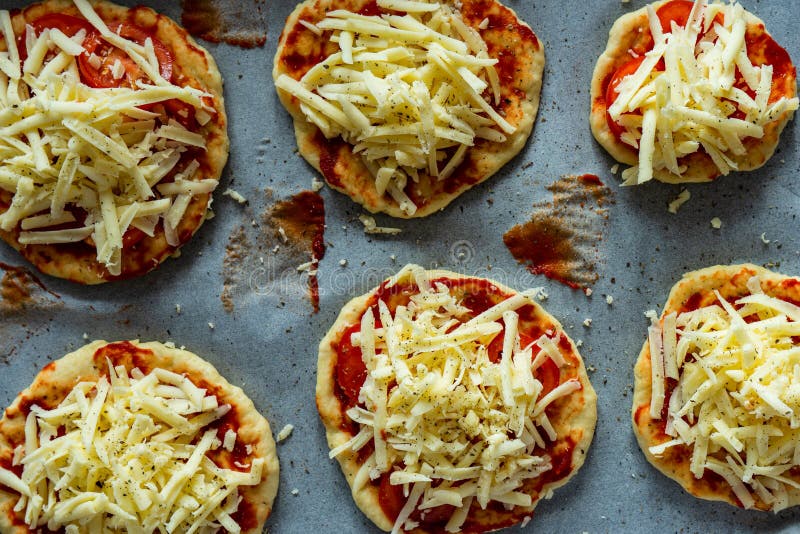 Homemade mini pizza stock photo. Image of european, italian - 146005078