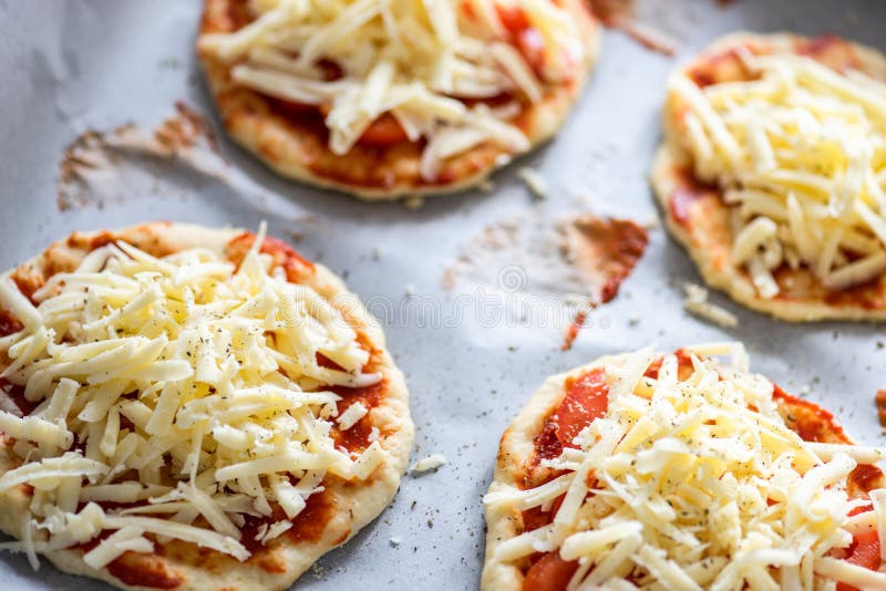 Homemade mini pizza stock image. Image of margherita - 146005079