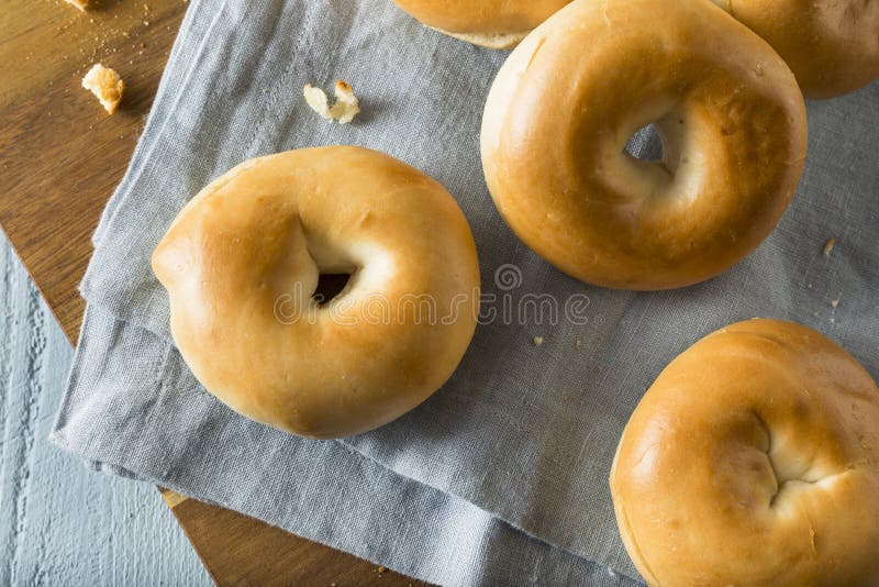 Homemade Mini Plain Bagels stock photo. Image of delicious - 90509272