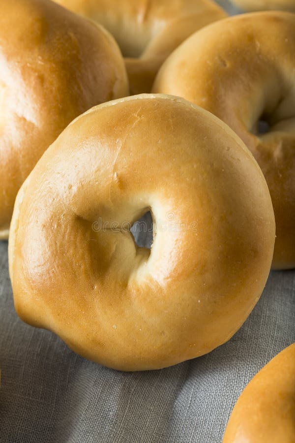 Homemade Mini Plain Bagels stock photo. Image of crusty - 90509454