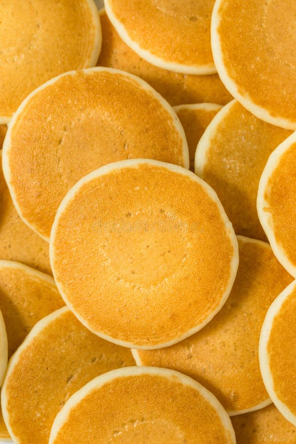 Homemade Mini Silver Dollar Pancakes for Breakfast Stock Image - Image ...