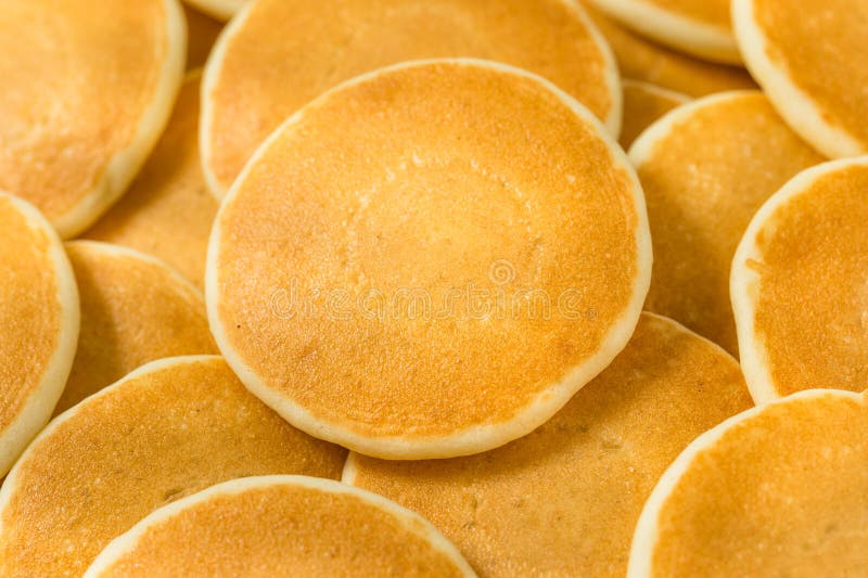 Homemade Mini Silver Dollar Pancakes for Breakfast Stock Image - Image ...