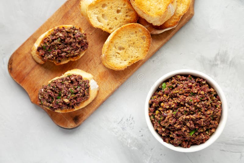 Homemade Mixed Olive Tapenade Appetizer Stock Image - Image of tapenade ...
