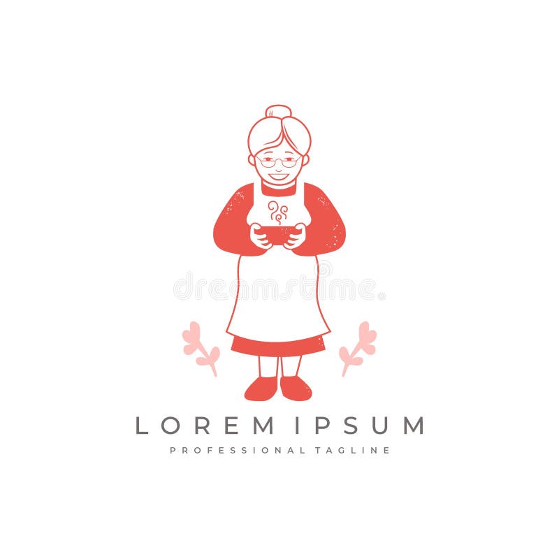 Homemade Mom Cooking Soup Logo Vector Elements Stock Illustration Stock ...