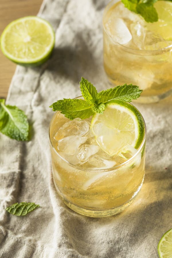 Homemade Moscow Mule with Ginger and Lime Stock Photo - Image of sweet ...