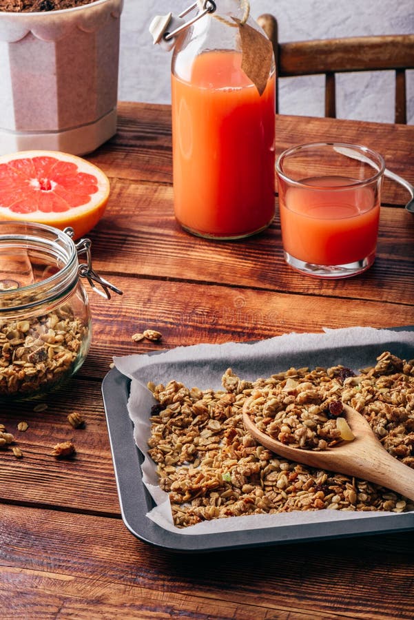 Homemade Muesli for Breakfast Stock Image - Image of snack, honey ...