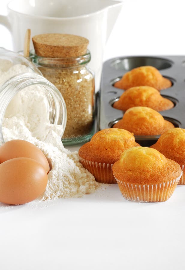 Homemade Muffins stock photo. Image of flour, snack, fresh - 4193674