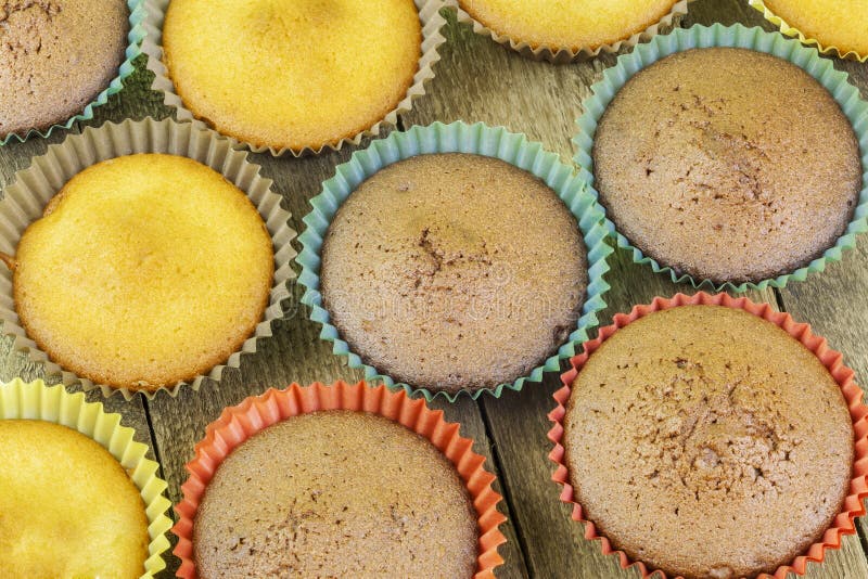 Homemade Muffins Two Colors Table Stock Photos - Free & Royalty-Free ...