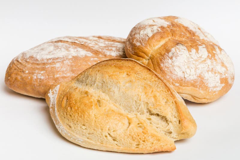 Homemade Natural Breads. Different Kinds of Fresh Bread As Background ...