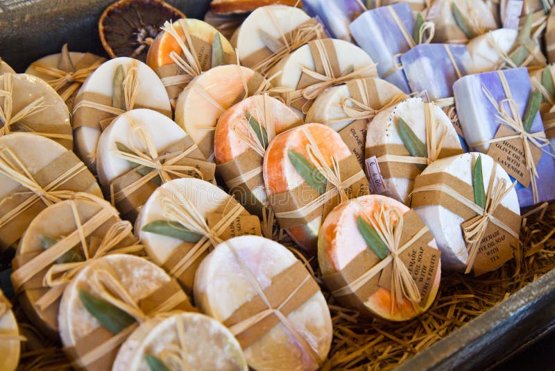 A homemade natural soap stock image. Image of copy, hygiene - 40849647