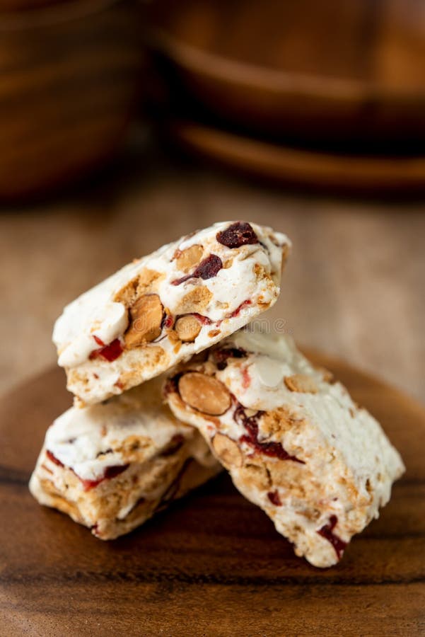 Homemade nougat bar stock photo. Image of italy, diet - 135075778