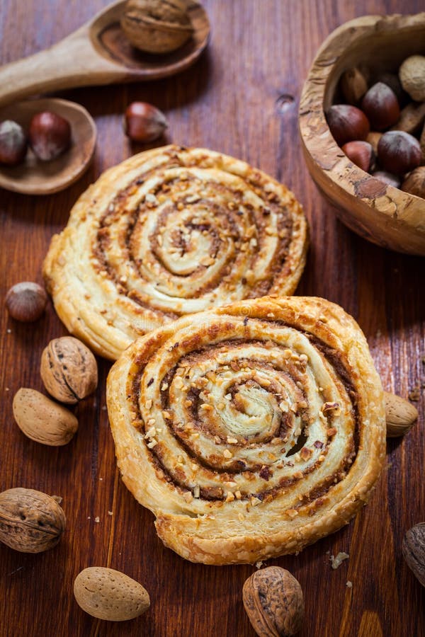 Homemade nut pastry stock image. Image of gourmet, closeup - 71917337