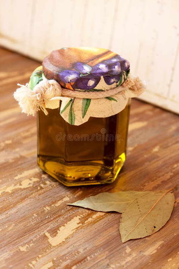Homemade olive oil stock photo. Image of health, leaf - 25229774
