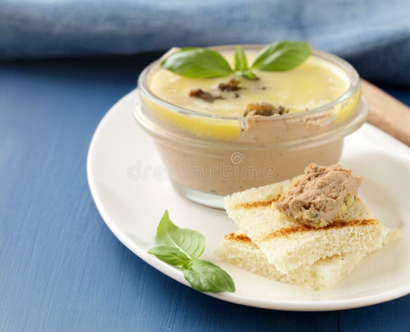 Homemade Chicken Liver Pate Stock Image - Image of appetizer, spread ...
