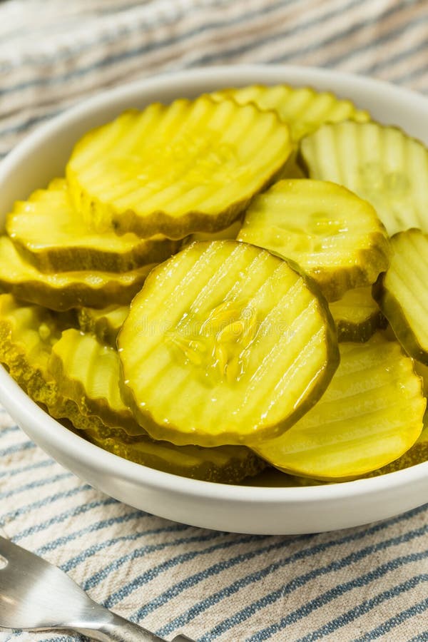 Homemade Organic Dill Pickle Slices Stock Photo - Image of food, salty: 346860254