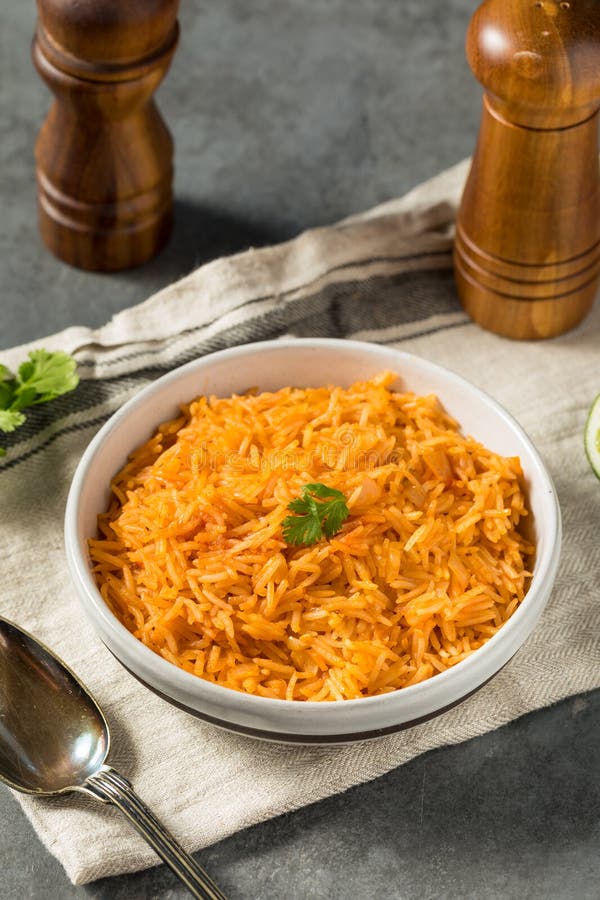 Homemade Organic Mexican Rice Stock Photo - Image of healthy, cooked ...