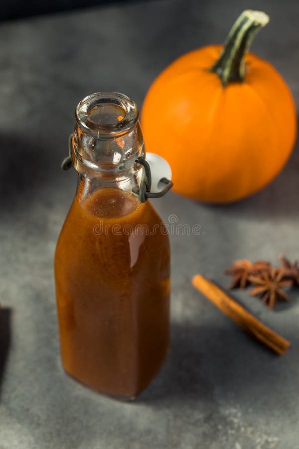 Homemade Organic Pumpkin Spice Simple Syrup Stock Image - Image of ...