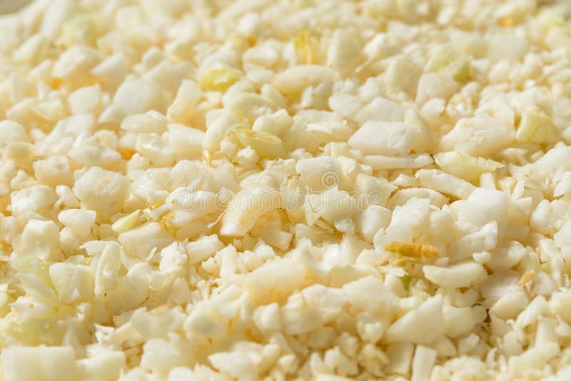 Homemade Organic Raw Cauliflower Rice Stock Photo - Image of nutrition ...