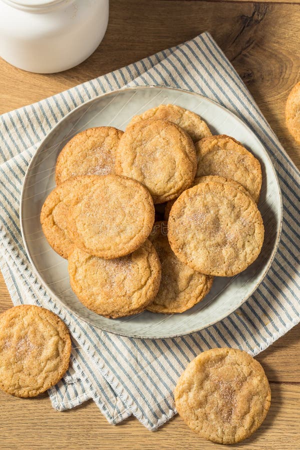 Homemade Organic Snickerdoodle Cookies Stock Photo - Image of delicious ...