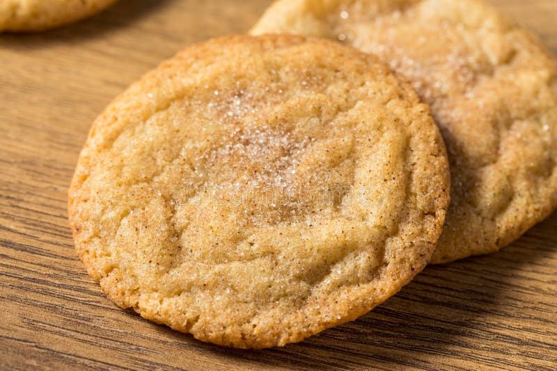 Homemade Organic Snickerdoodle Cookies Stock Image - Image of crunchy ...