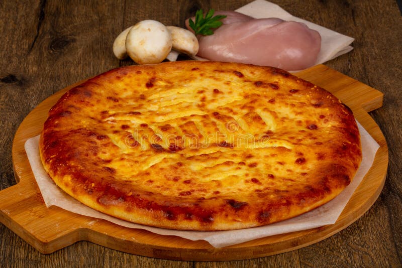 Homemade Ossetian pie stock photo. Image of caucasian - 121003530