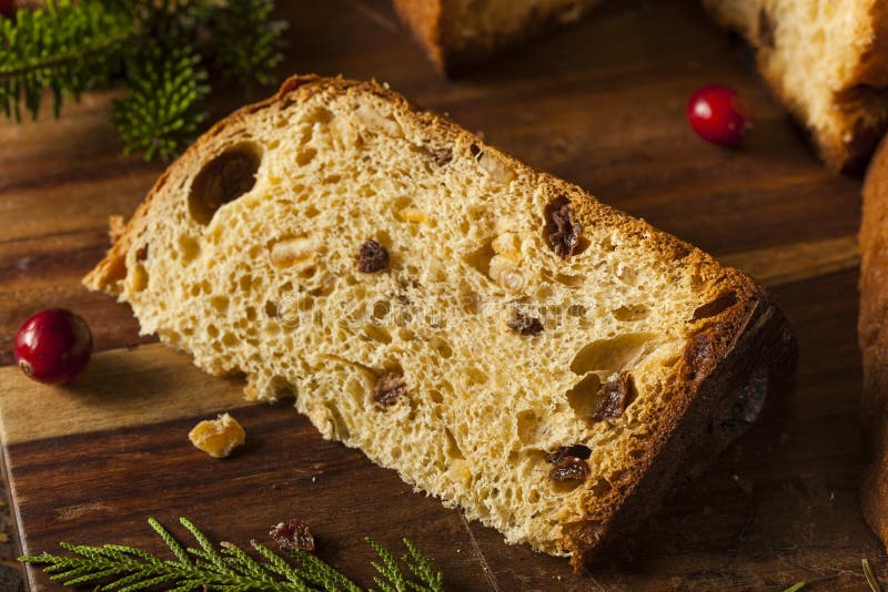 Homemade Panettone Fruit Cake Stock Photo - Image of slice, milan: 46824094