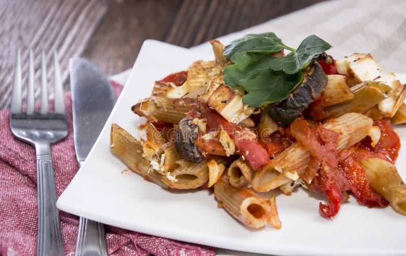 Homemade Pasta Bake stock image. Image of vegetables - 31857459