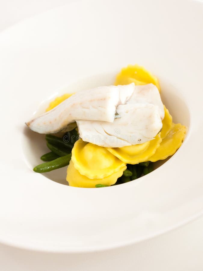 Homemade pasta and fish stock image. Image of filet, meal - 75330337