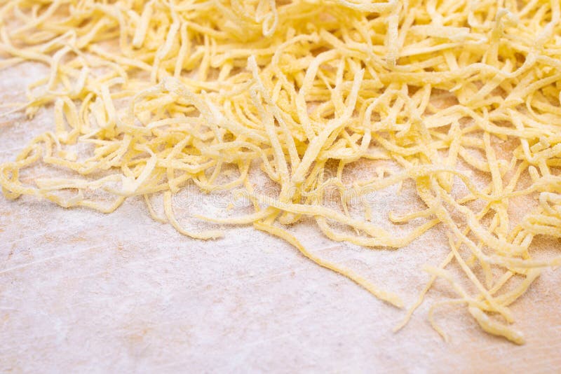 Homemade Pasta with Visible Details. Background or Texture Stock Photo ...